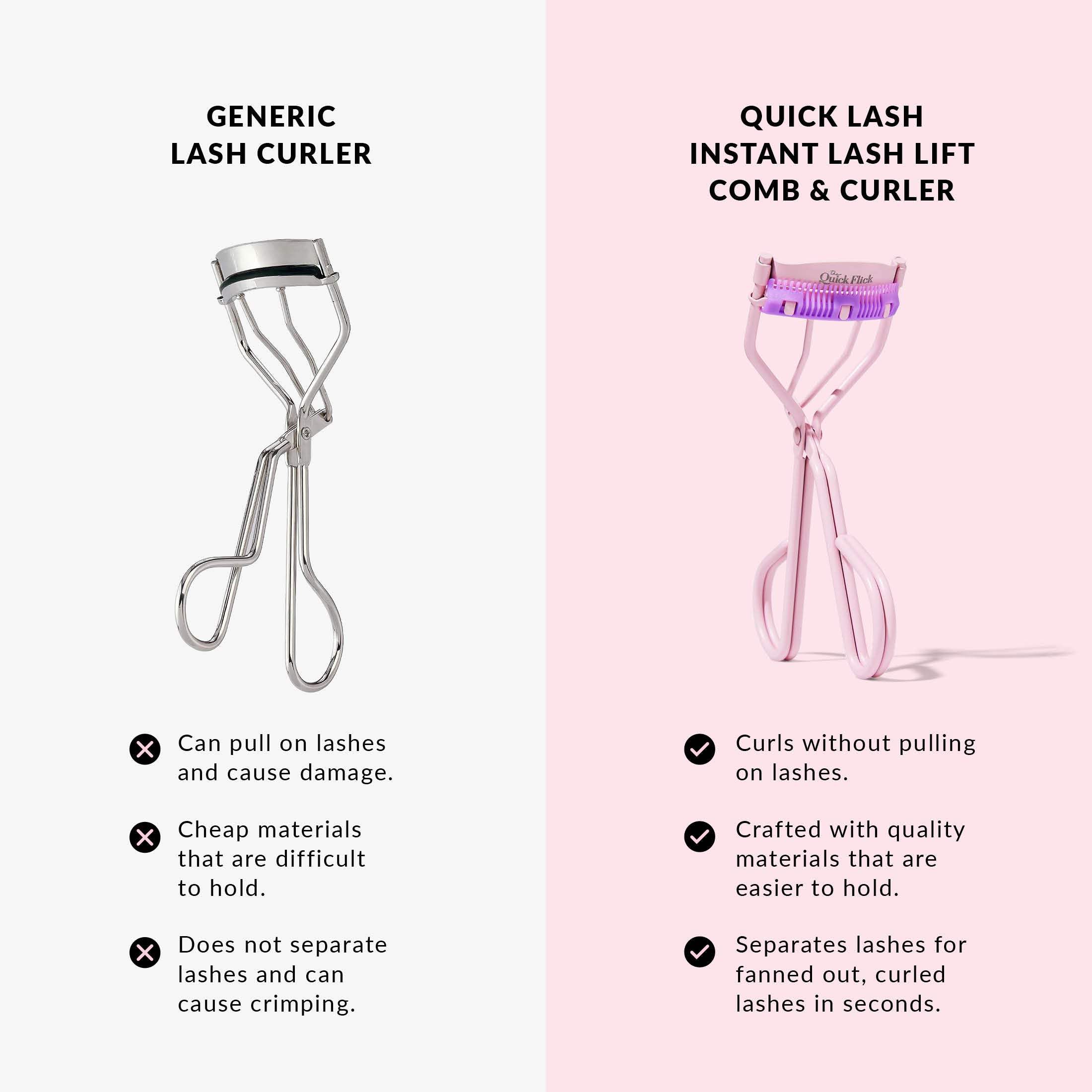 Quick Lash Instant Lash Lift Comb & Curler - Salon Lash Lift at Home ...